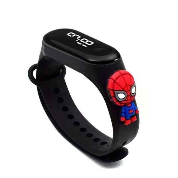 Accessories | New Black Spiderman Led Waterproof Digital Watch | Poshmark